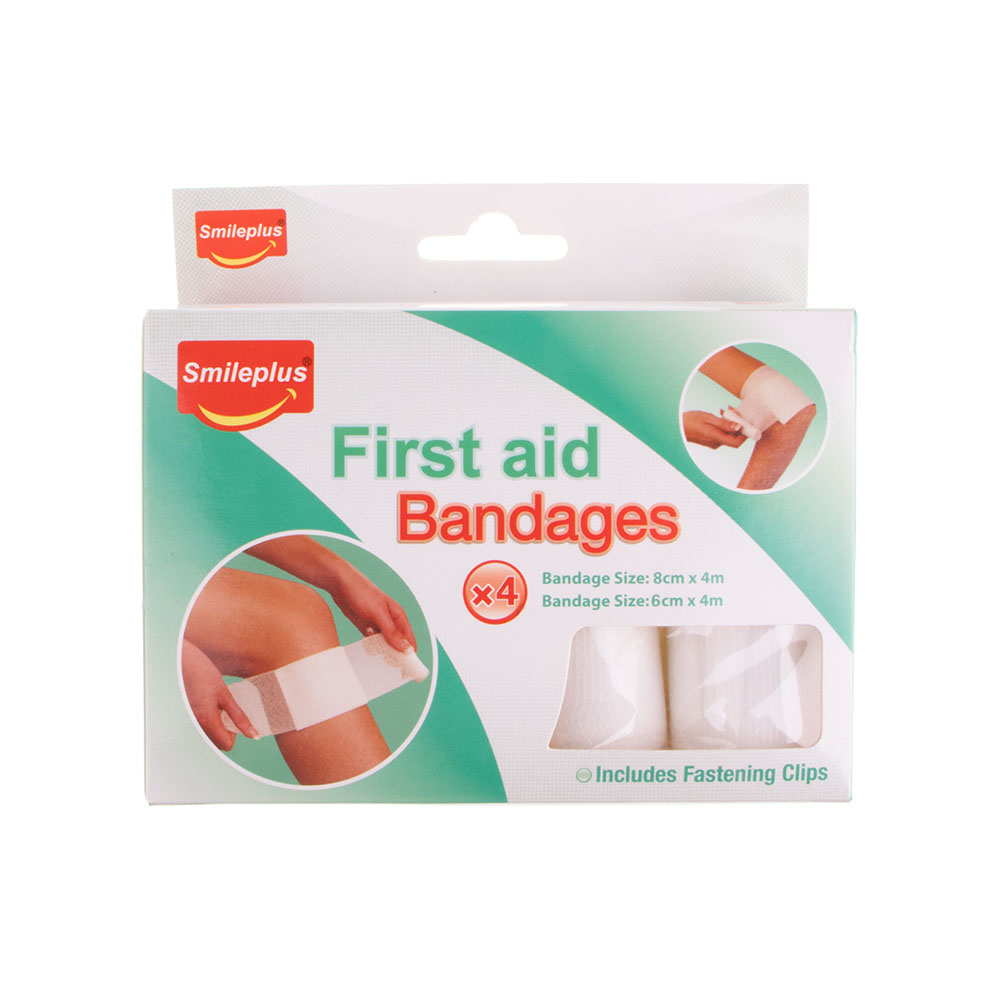 Smileplus First Aid Bandages 4 Pcs 111013 – Value Co – South Africa