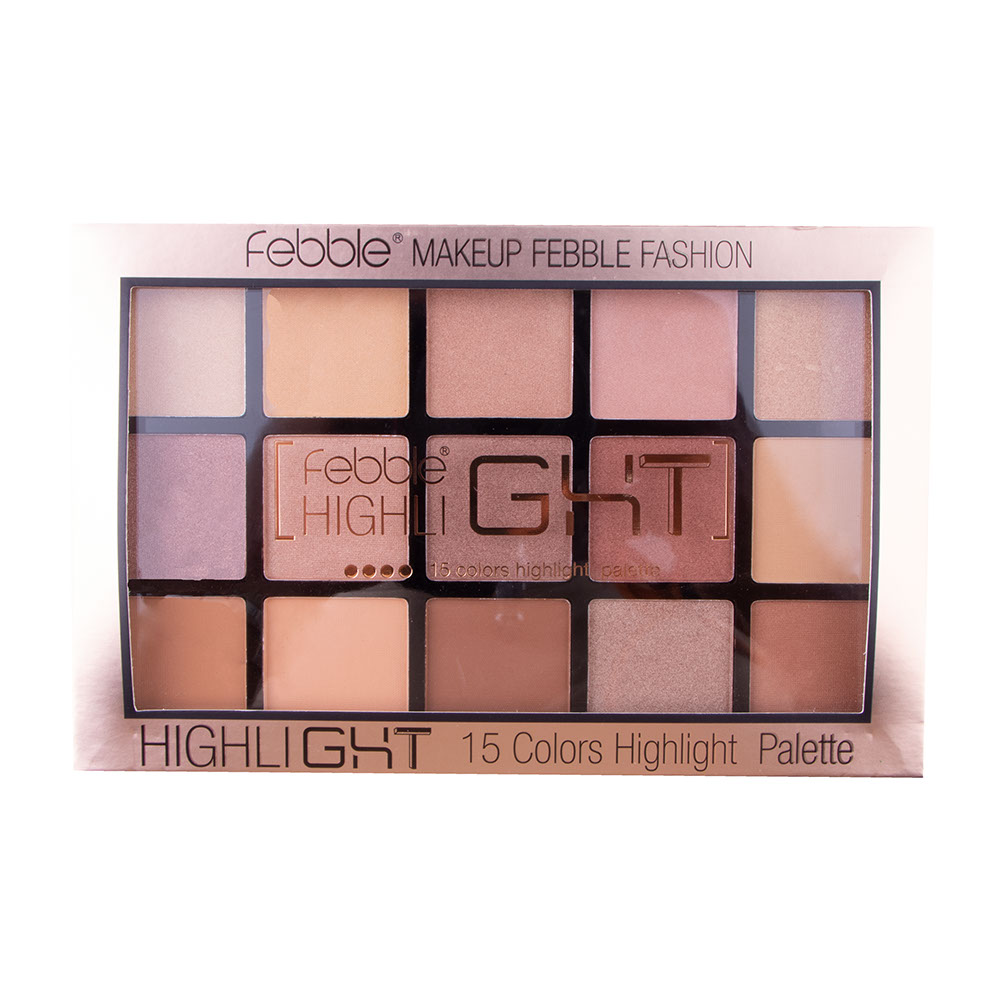 Febble 15 Swatch Highlighter/Eyeshadow Palette – Value Co – South Africa