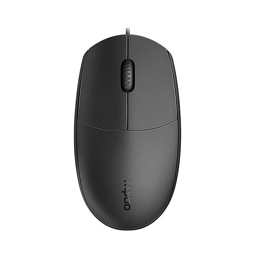 Rapoo® N100 Wired mouse Black, 3 buttons, Optical 1600 DPI sensor ...