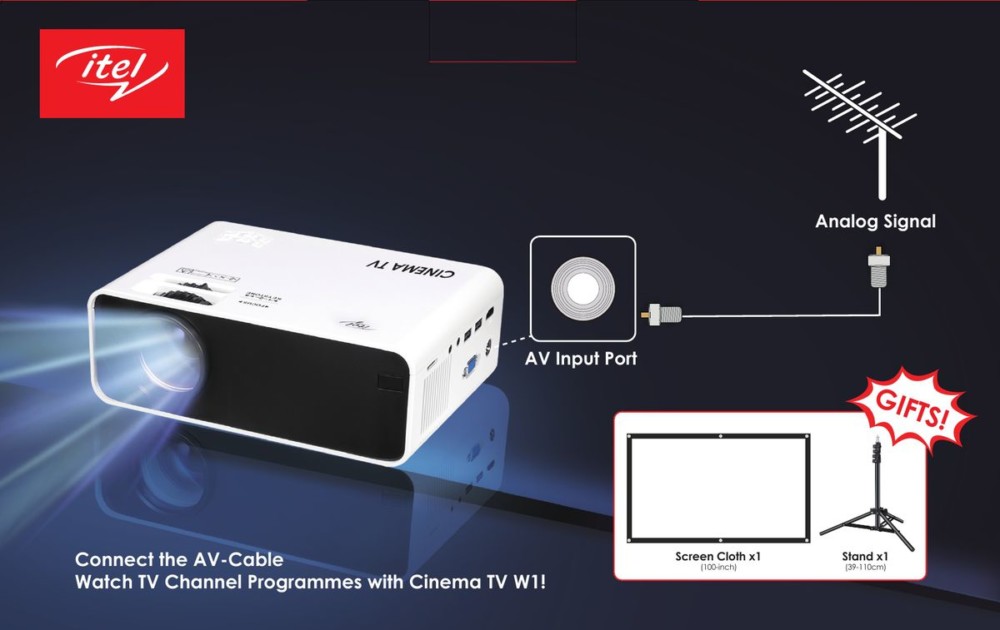 Itel Cinema TV Projector – Value Co – South Africa
